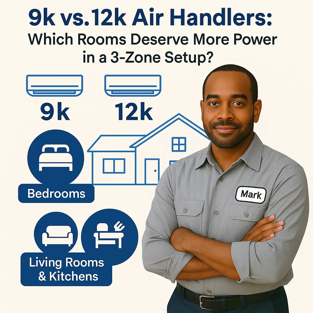 9k vs. 12k Air Handlers: Which Rooms Deserve More Power in a 3-Zone Se