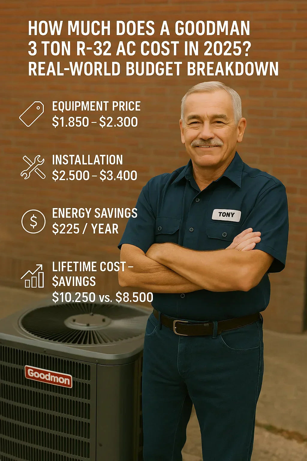 How Much Does a Goodman 3 Ton R-32 AC Cost in 2025? Real-World Budget ...