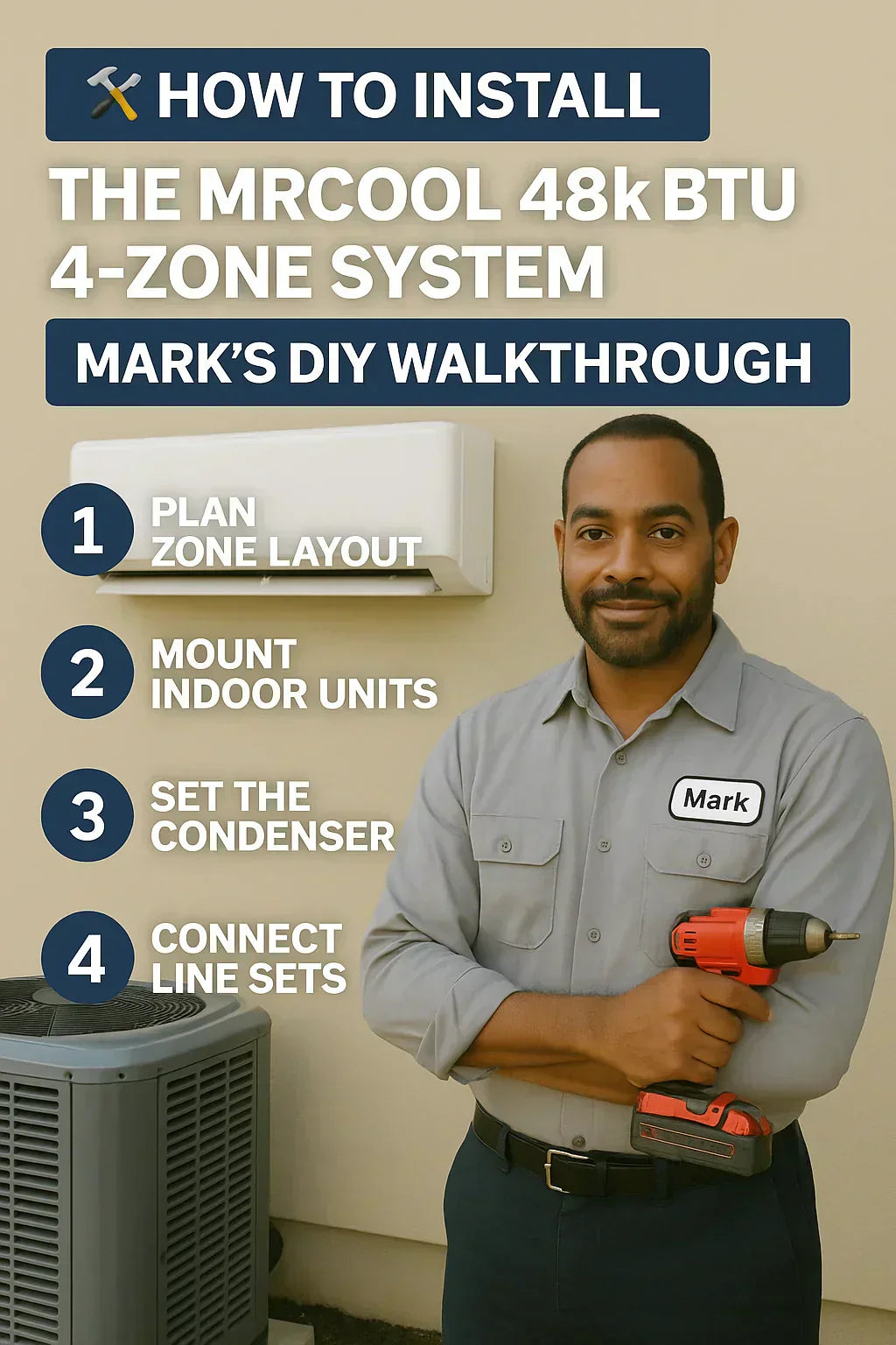 How to Install the MRCOOL 48k BTU 4-Zone System: Mark’s DIY Walkthroug ...