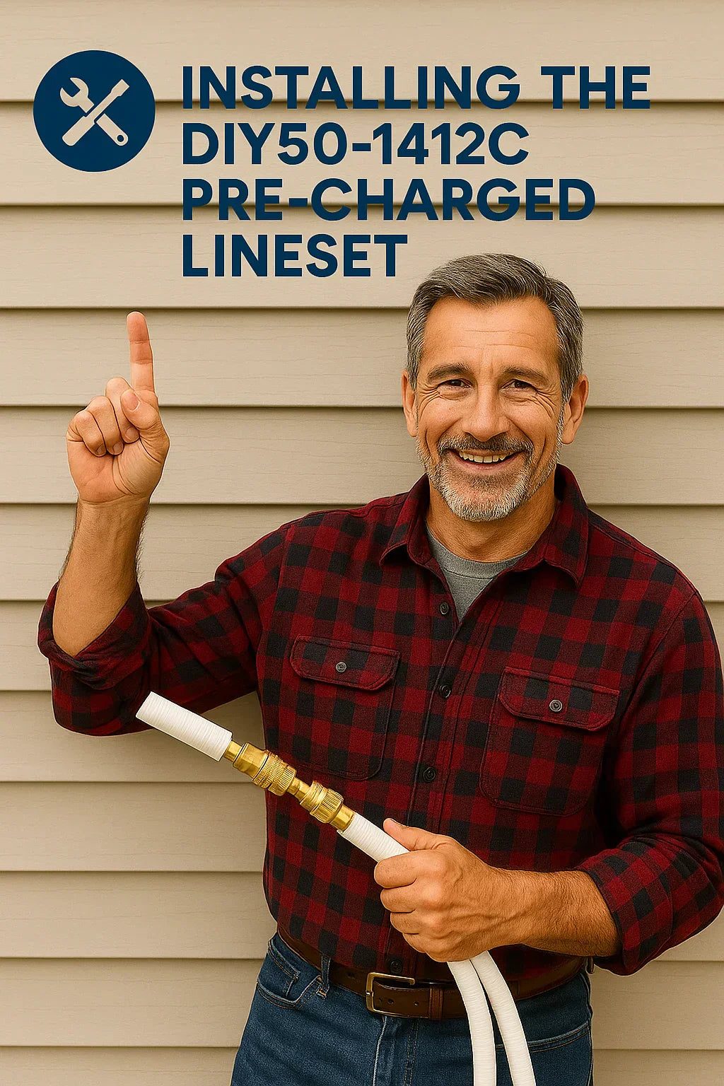 Installing the DIY50‑1412C Pre‑Charged Lineset