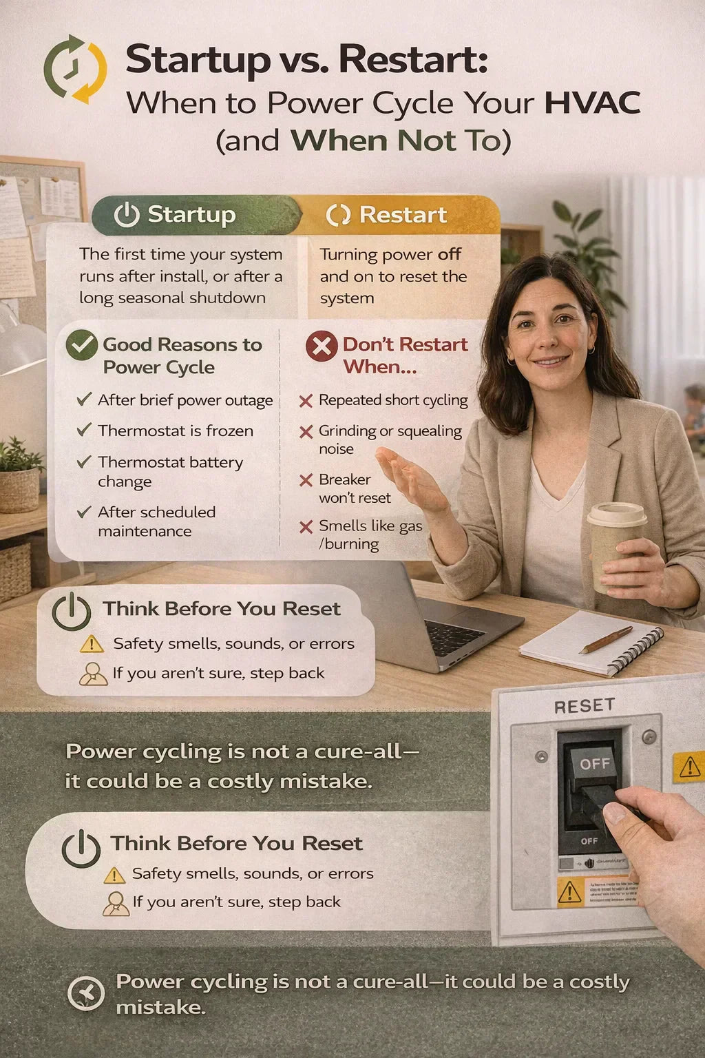 Startup vs. Restart: When to Power Cycle Your HVAC (and When Not To)