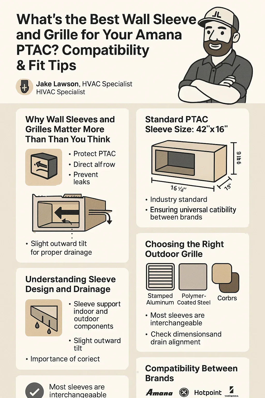 What’s the Best Wall Sleeve and Grille for Your Amana PTAC? Compatibil