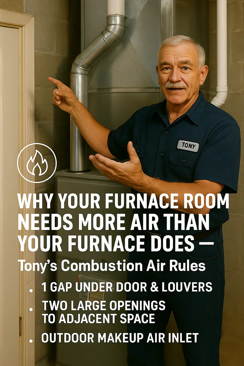 Why Your Furnace Room Needs More Air Than Your Furnace Does — Tony’s C