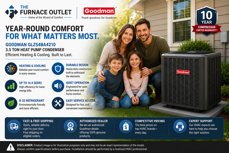 Goodman Heating & Cooling Systems For Sale Online – The Furnace Outlet