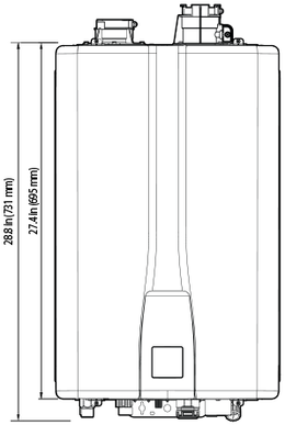 Navien™ NPE-240S2 199,000 BTU Condensing High-Efficiency Gas Tankless